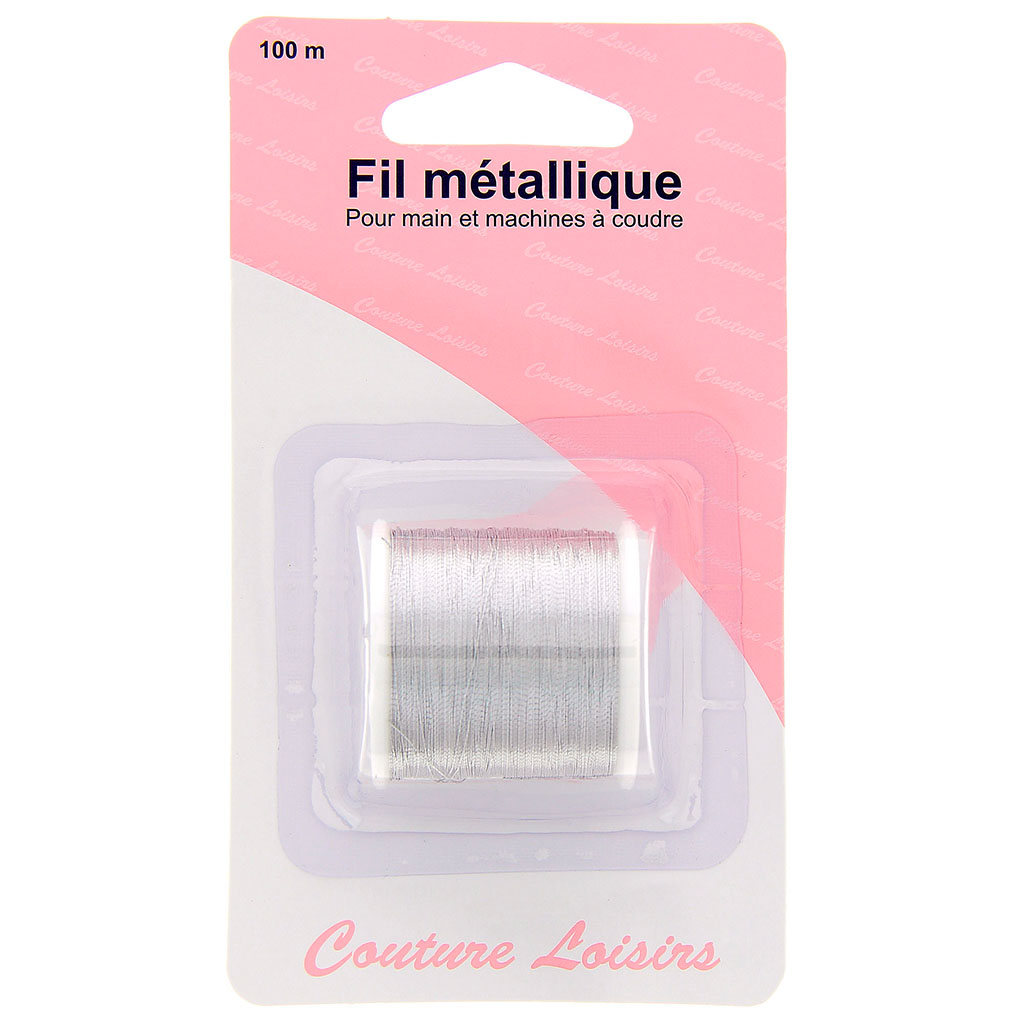 Bobine de fil métallique argent 100m - Centrakor