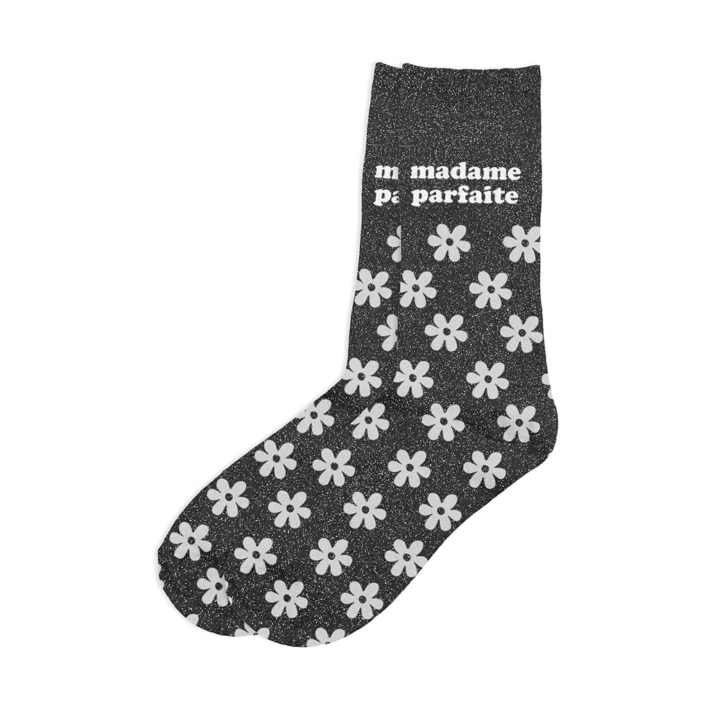 Chaussettes à paillettes madame parfaite gris 36-42 - Centrakor
