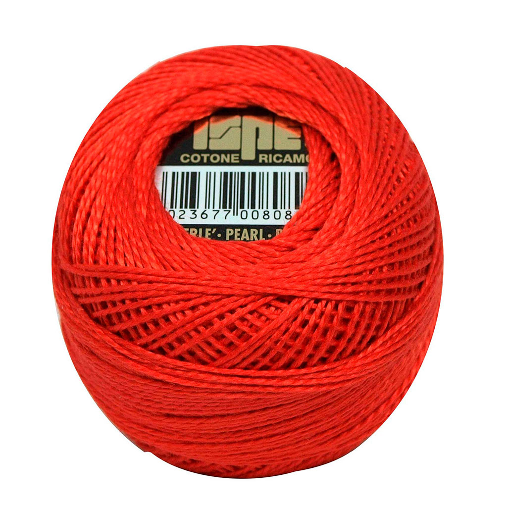 Fil broderie coton perle rouge 10g COL308 - Centrakor