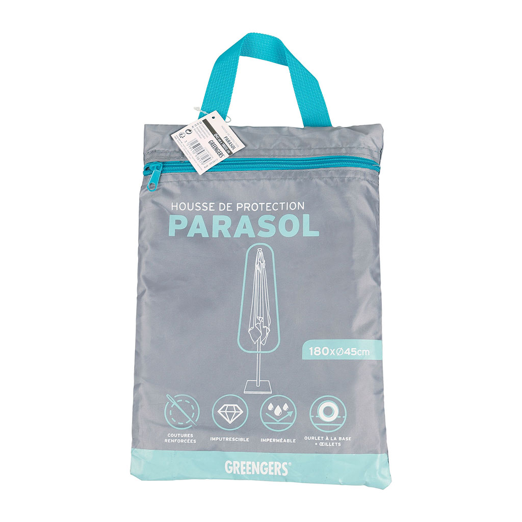 Housse protection parasol polyuréthane 45x180cm - Centrakor