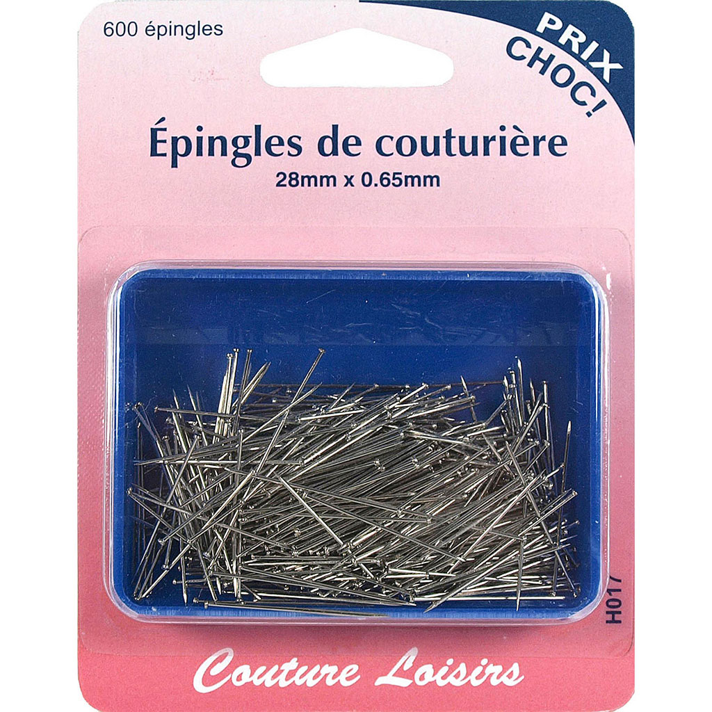 Lot de 600 épingles de couturière 28mm - Centrakor